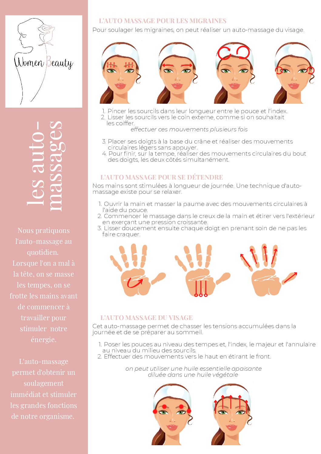 Journée de la femme Elégance Académies : les auto-massages - Elegance France